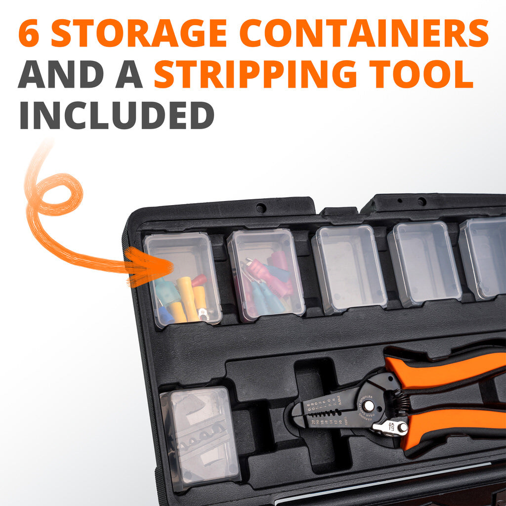Crimping Tool Set 8 PCS with Interchangeable Dies and Wire Stripping T ...