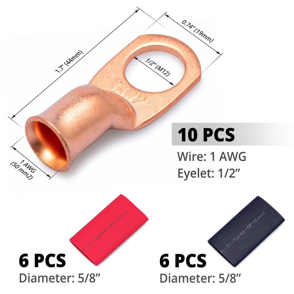 Wire Lugs - Copper Cable Lugs - Battery Terminal Connectors – Wirefyshop
