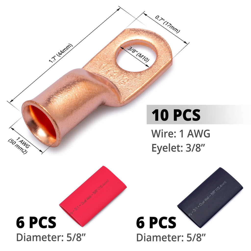 Wire Lugs - Copper Cable Lugs - Battery Terminal Connectors – Wirefyshop