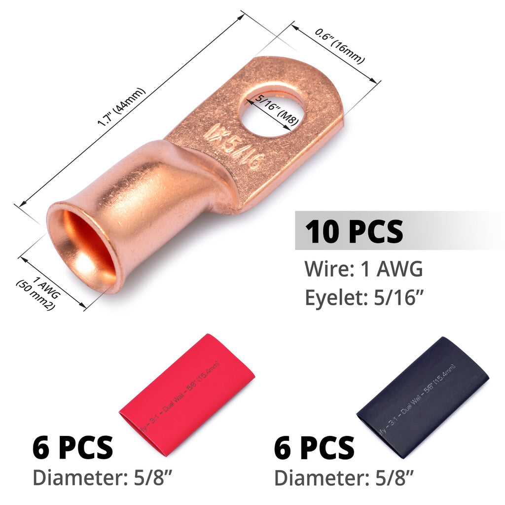 Wire Lugs - Copper Cable Lugs - Battery Terminal Connectors – Wirefyshop