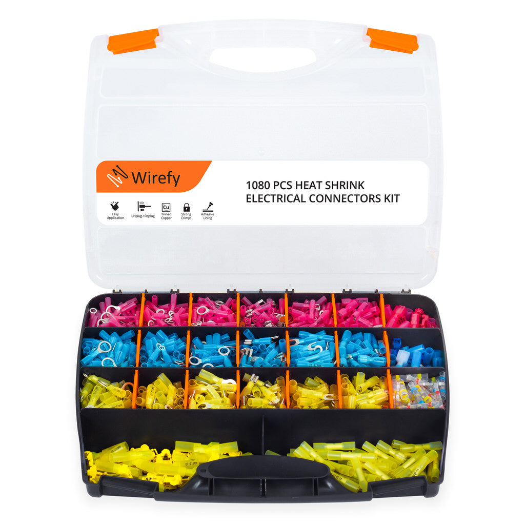 Heat Shrink Wire Connectors Kit - Marine Grade Electrical Connectors ...
