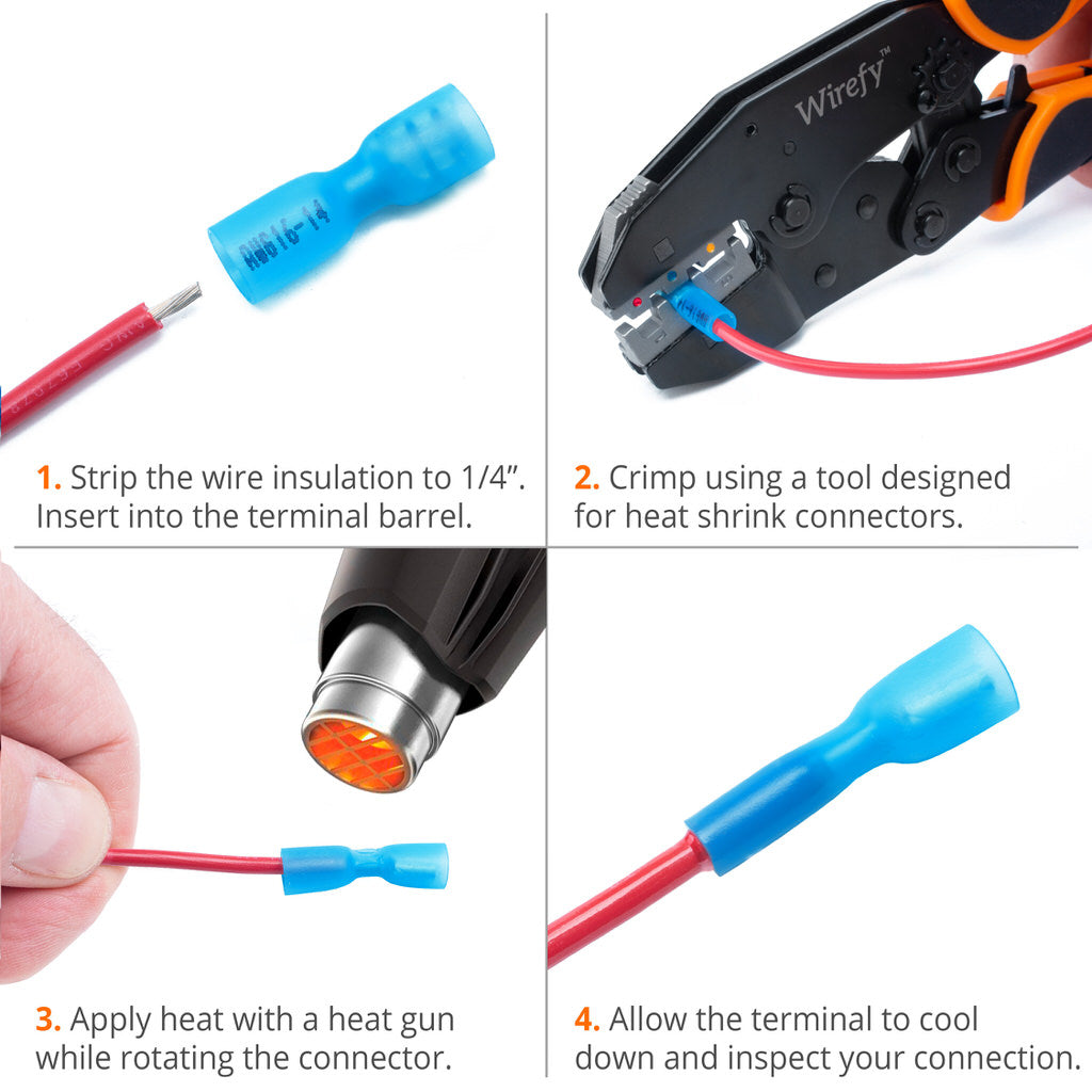 Best Heat Shrink Spade Connectors - Spade Terminals - Wirefy – Wirefyshop