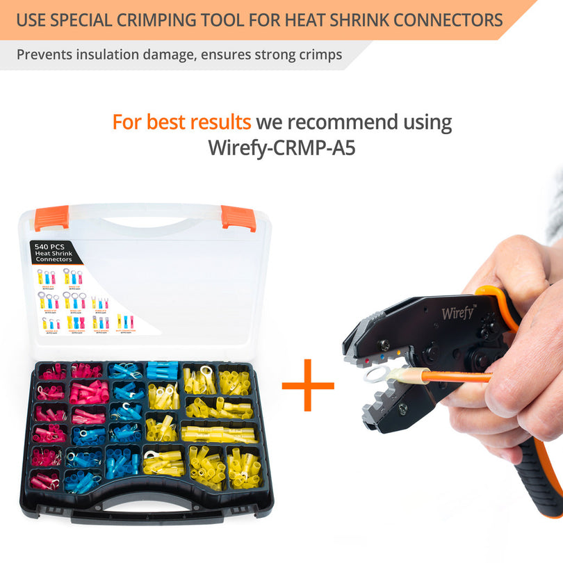 Heat Shrink Wire Connectors Kit - Marine Grade Electrical Connectors ...